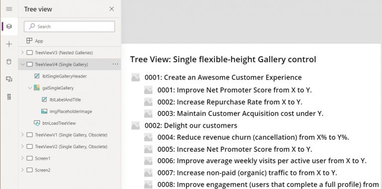 Power Apps Tree Control – Canviz